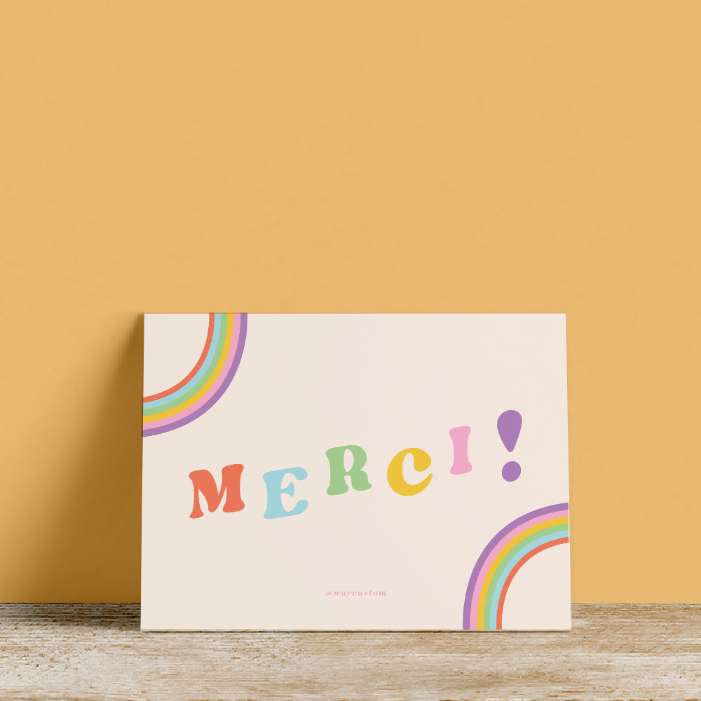 Carte postale Merci – waycustom